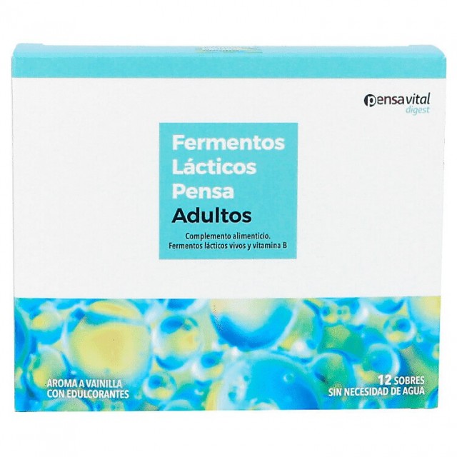 FERMENTOS LACTICOS PENSA ADULTOS 12 SOBRES | NuestraFarma.com ...